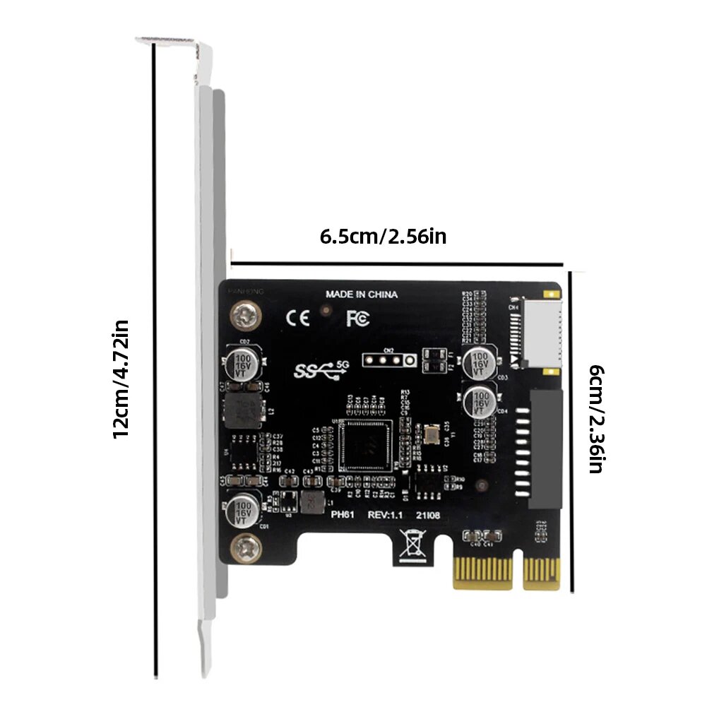 Shunmaii PCI-E к USB 3.0 Type C Райзер 1PCS