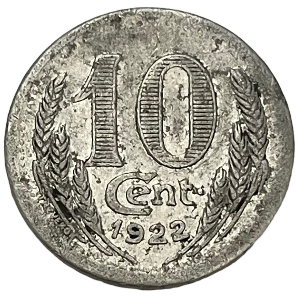 Франция, Эр и Луар 10 сантимов 1922 г. (Al) (Лот №2)