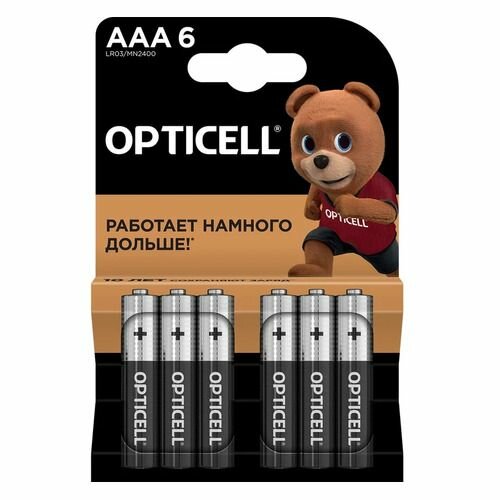 AAA Батарейка OPTICELL Basic LR03, 6 шт.