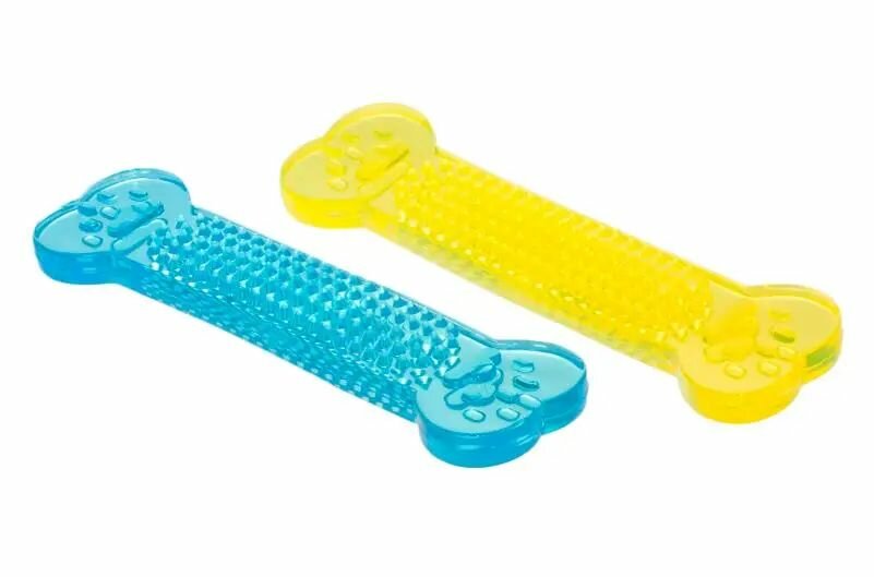 Игрушка для собак Кость прозрачная жевательная 13,5 см (2 шт)