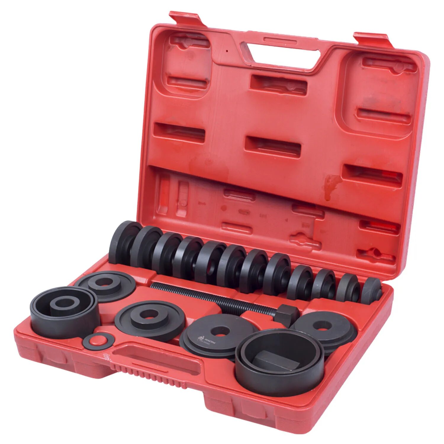 100-30022C Набор оправок для монтажа и демонтажа ступичных подшипников, кейс, 22 предмета мастак 100-30022C