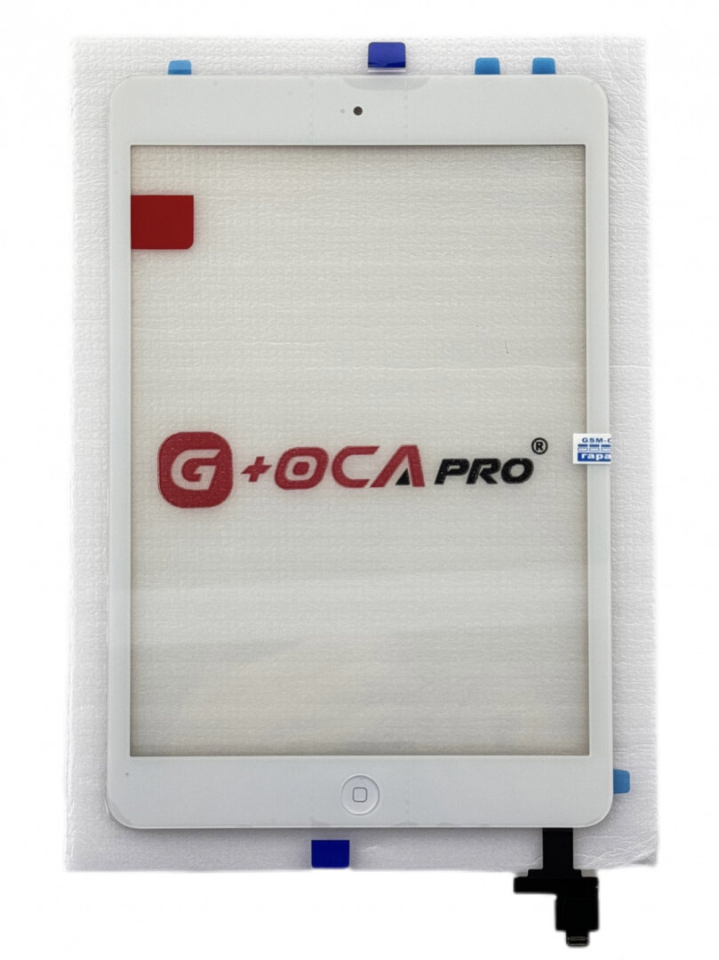 Тачскрин G+OCA Pro для iPad Mini/ Mini 2 белый, с коннектором и кнопкой HOME