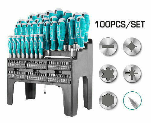 Набор отверток 100 шт. TOTAL