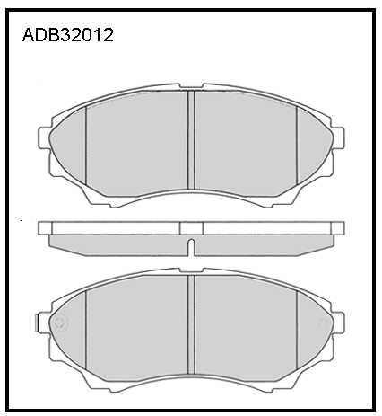 Колодки тормозные дисковые перед Allied Nippon ADB32012