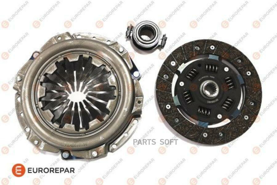 EUROREPAR 1636264580 К-т. сцепления (диск корзина подшипник) PEUGEOT 206 1999- CITROEN Xsara 1997- PEUGEOT 206+ 2009- ()