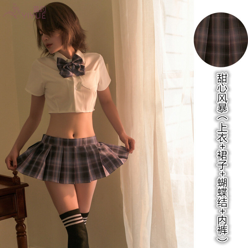 Оригинальный дизайн, сексуальное нижнее белье в форме JK, студенческий костюм с плиссированной юбкой, матросский костюм, горячий комплект 8199