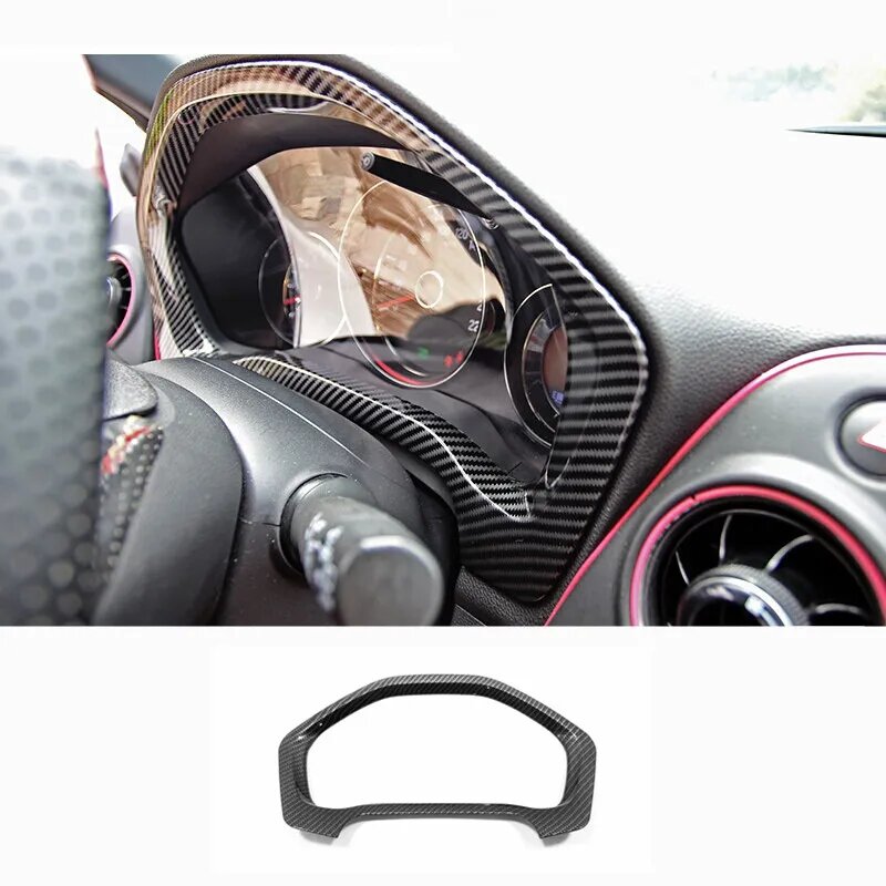 Для Honda Vezel HR-V HRV 2014-2018: накладка на приборную панель, декоративная рамка, Carbon fiber