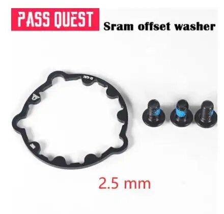 PASS QUEST Цепная звезда SRAM Gx xx1 Eagle GXP/DUB для горных велосипедов Черный, 2.5mm Washer