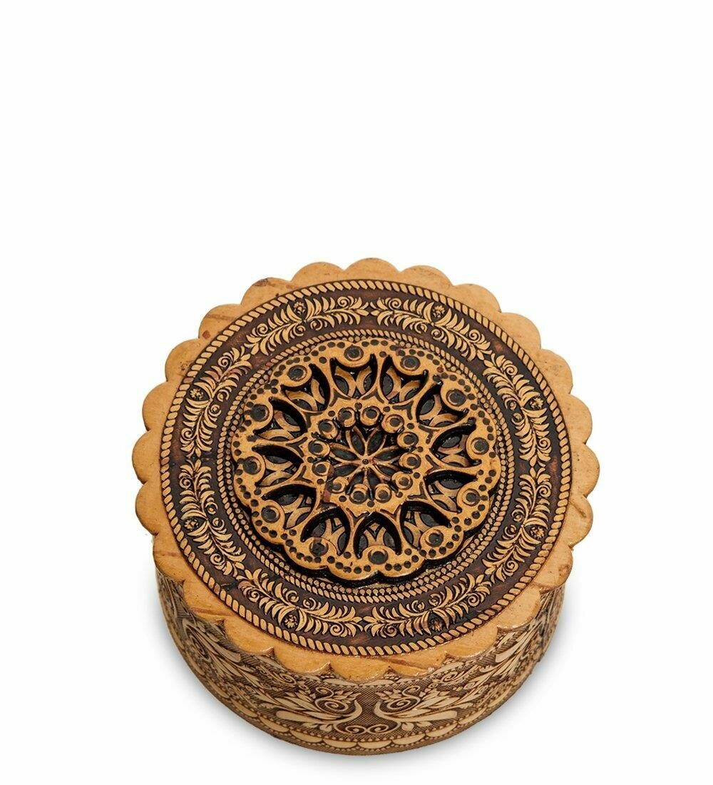 Шкатулка резная (береста) A2143936 Народные промыслы, Береста, Россия