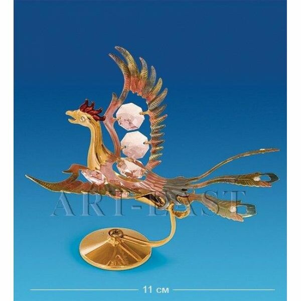 Фигурка Птица дивная с цв. кр. A12258 Crystal Temptations, Металл, кристалл