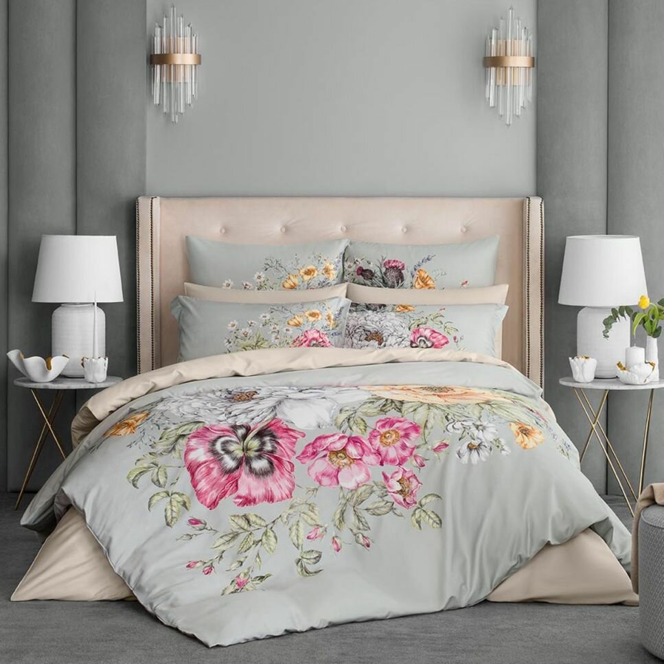 Togas Комплект постельного белья двуспальный евро "Габриэль" 200x210/240x270/50x70-2 сатин, хлопок