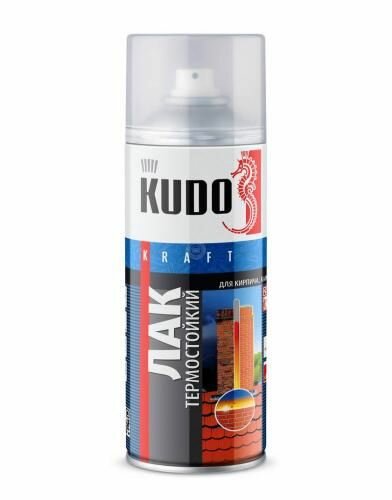 Краска-аэрозоль kudo лак термостойкий (520 мл) Kudo KU9006