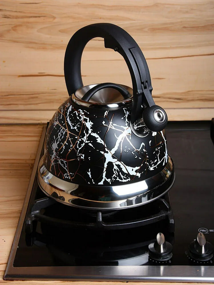 Стильный чайник со свистком из нержавеющей стали объемом 3л от Contrast_Store