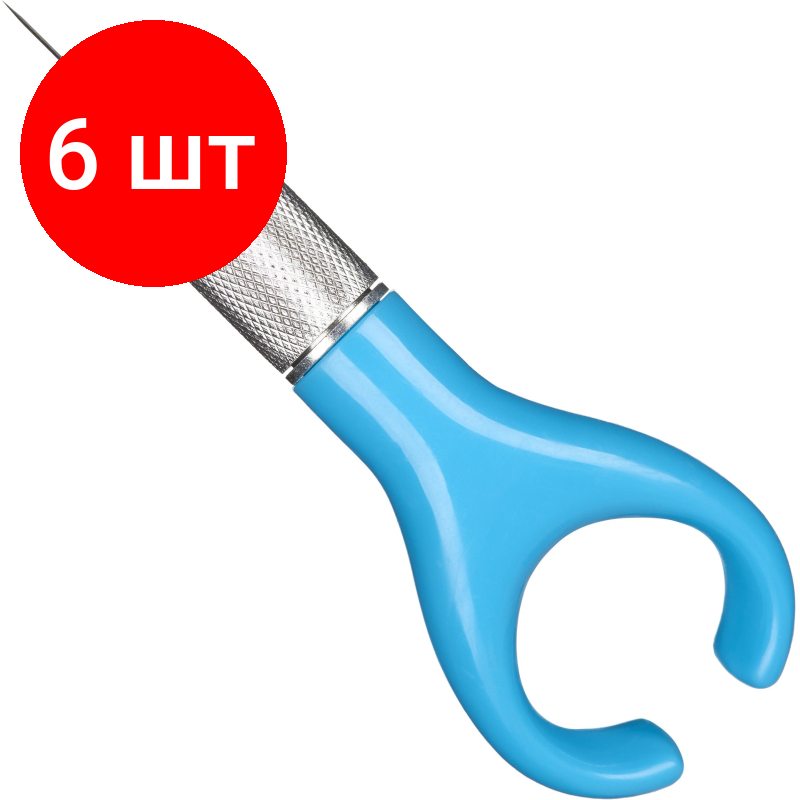 Комплект 6 штук, Нож макетный мини TOPFORT, пластик