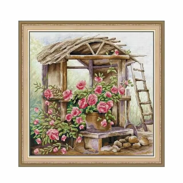 Набор для вышивания крестом "После дождя", 44х44 см, HA198 Joy Sunday