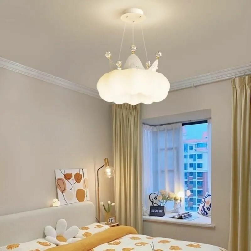 Люстра подвесная, Корона и облака