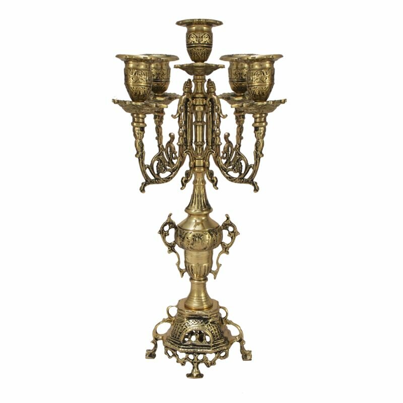 Канделябр бронзовый на 5 свечей Париж