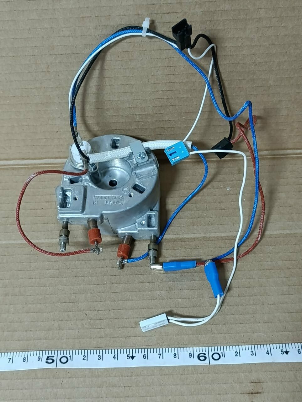 Тэн СМ 4696 в сборе с проводкой для кофеварки Leran ECM-1585