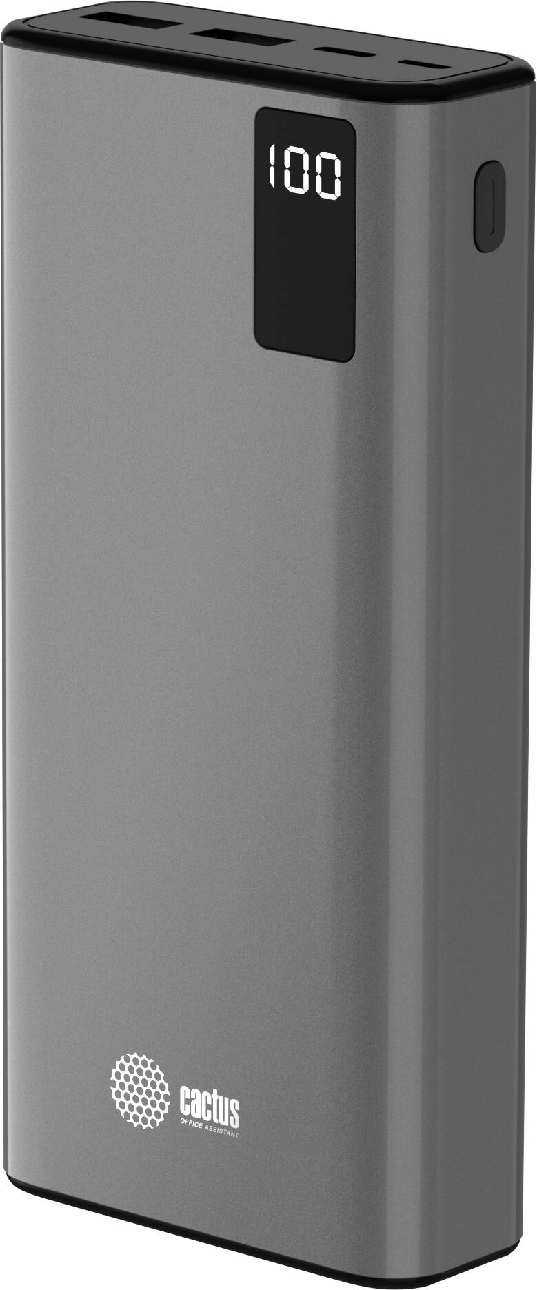 Внешний аккумулятор Cactus CS-PBFSFA-20000, 20000mAh, серый