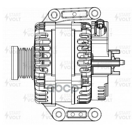 Генератор для а/м Geely Atlas (18-) 1.8T 130A (LG 2714) STARTVOLT арт. LG2714