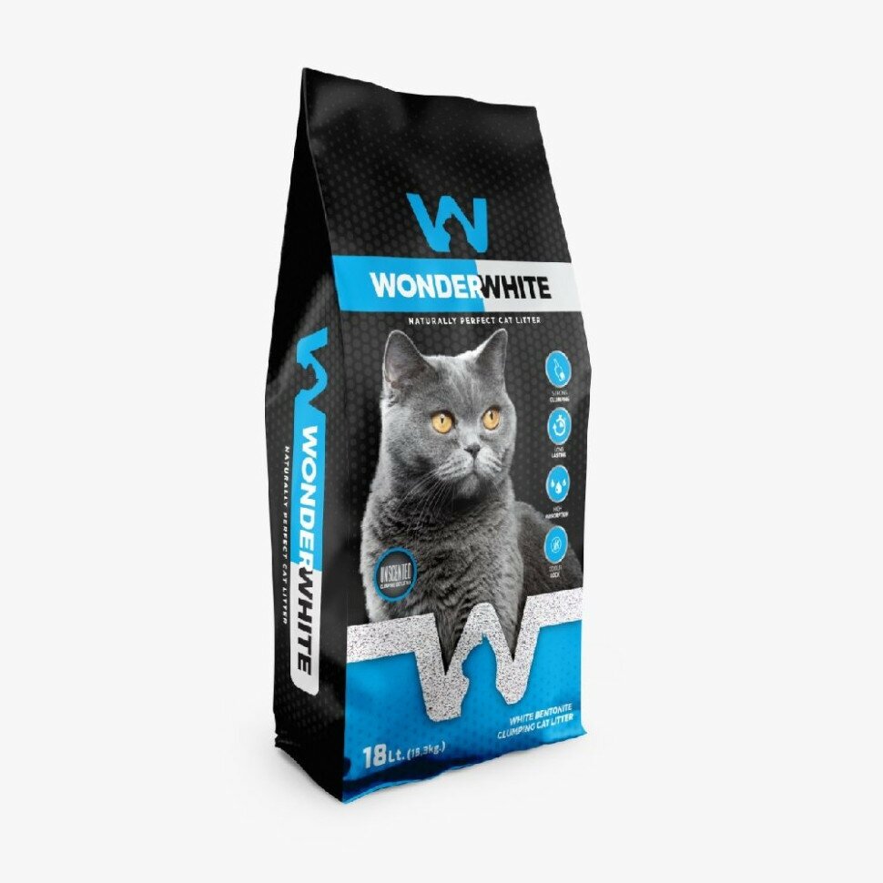 Вайт 04373 Unscented Natural Наполнитель комкующийся без ароматизатора 15,3кг