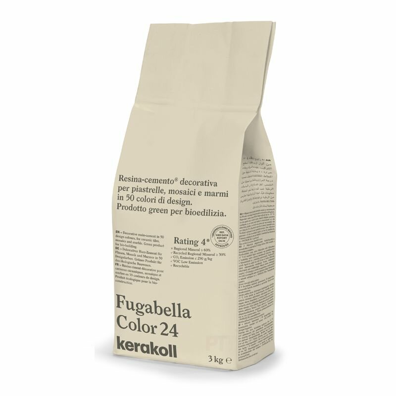 Затирка для плитки полимерцементная Kerakoll Fugabella Color (3кг) 24