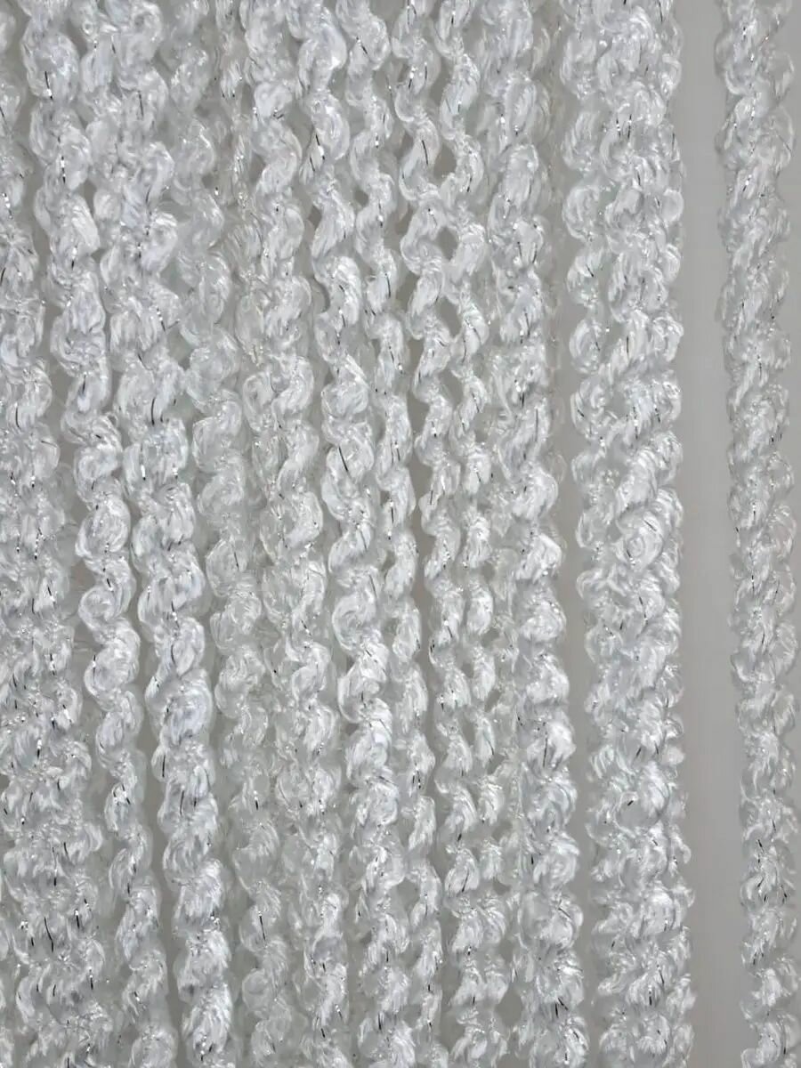 Кисея нитяные шторы с люрексом спираль 300*300