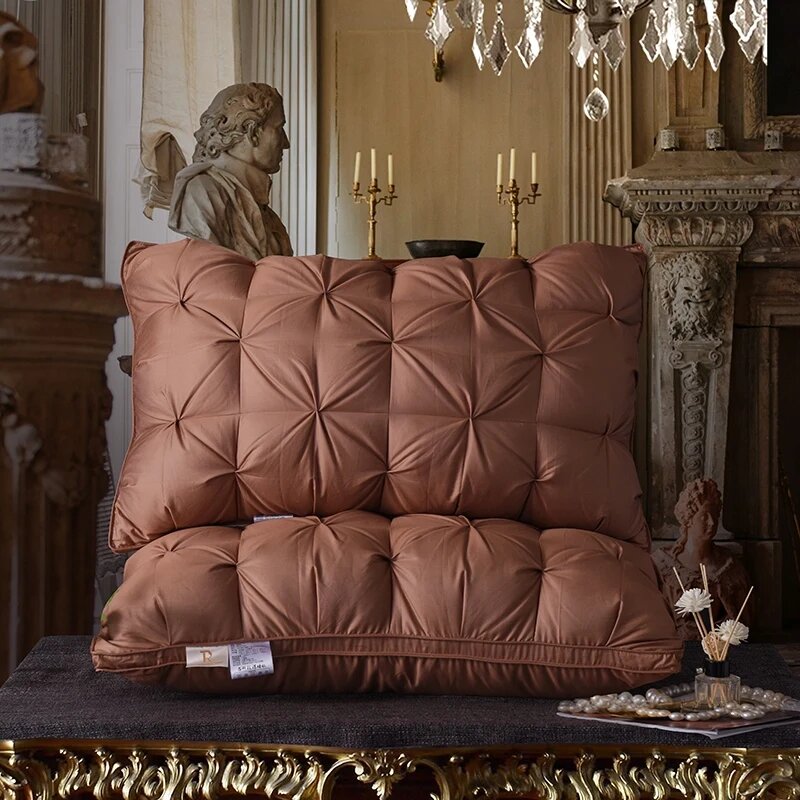 Набивные подушки SINONICS с гусиным пухом Бордовый, Brown