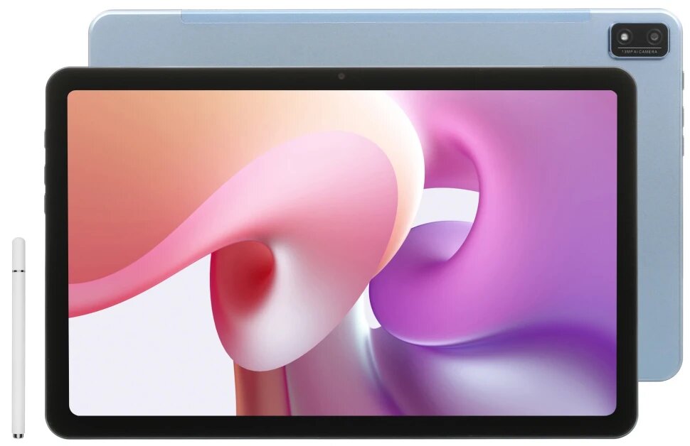 11" Планшет Blackview Tab 16 LTE 8/256 ГБ, 2000x1200, IPS, 8x2 ГГц, 7680 мА*ч, Android 12. x, голубой + стилус