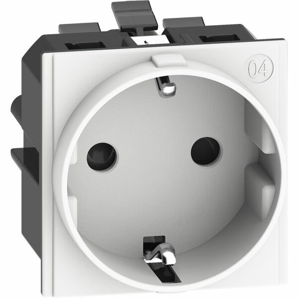 5 шт. BT Living now Белый Розетка немецкого стандарта 2К+З 16А автомат клеммы 2 модульная, KW4141A