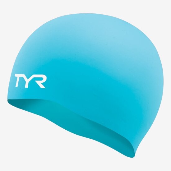 Шапочка для плавания Tyr Wrinkle Free Silicone Cap (O/S, 440 Голубой)