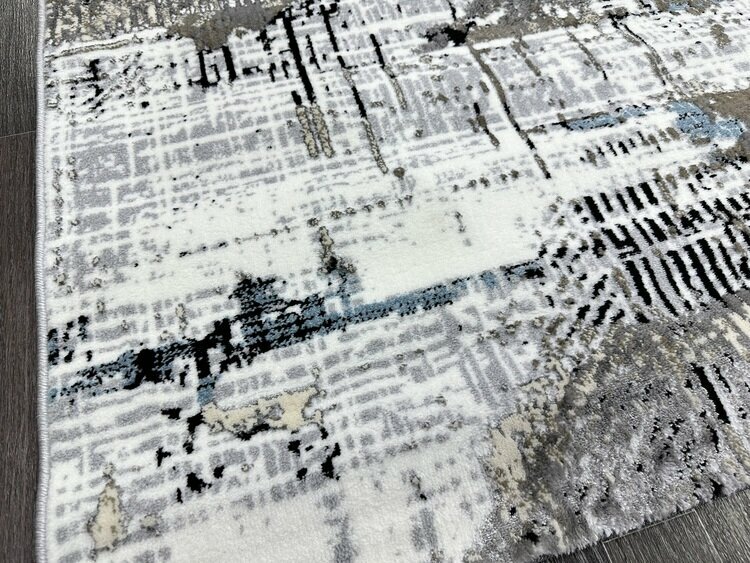 Ковер, Прямой, Серый, Белый, Черный, Голубой, Современный, на пол, в гостиную, спальню, в ассортименте (120 см. на 180 см.)