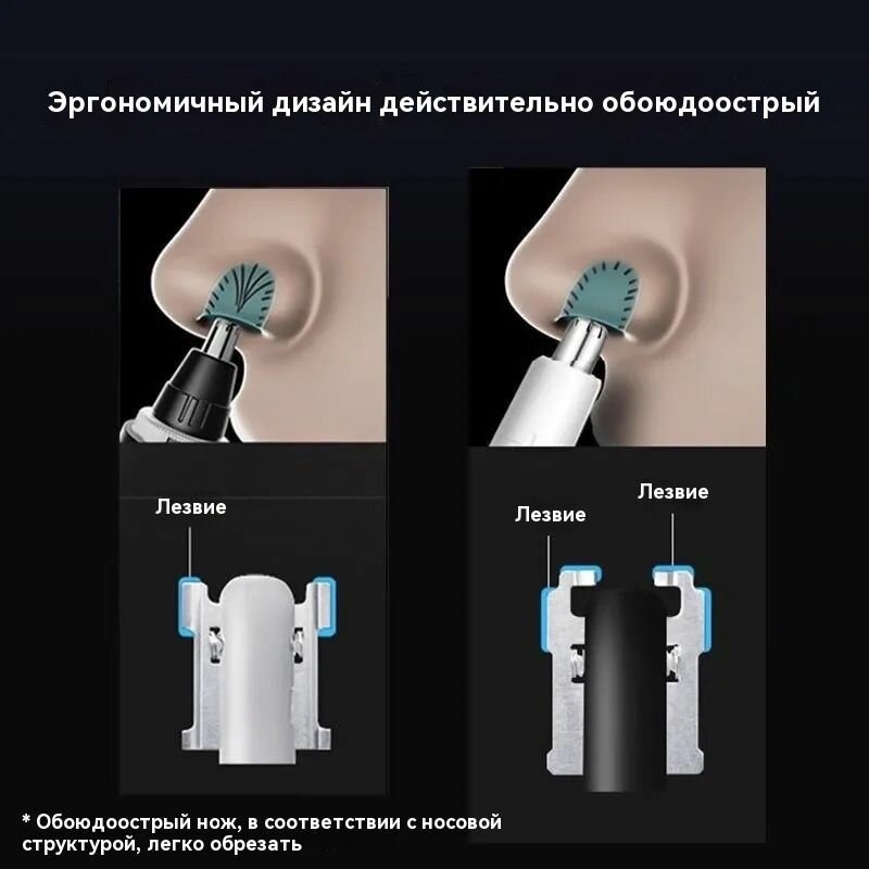 Panasonic Триммер для носа и ушей GN20, кол-во насадок 1