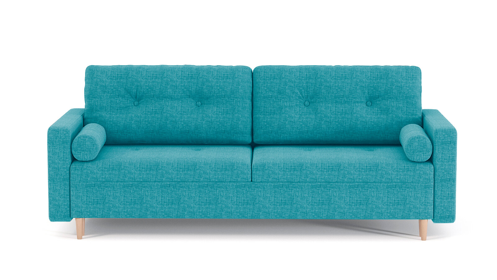 Диван прямой Белфаст, Рогожка азур