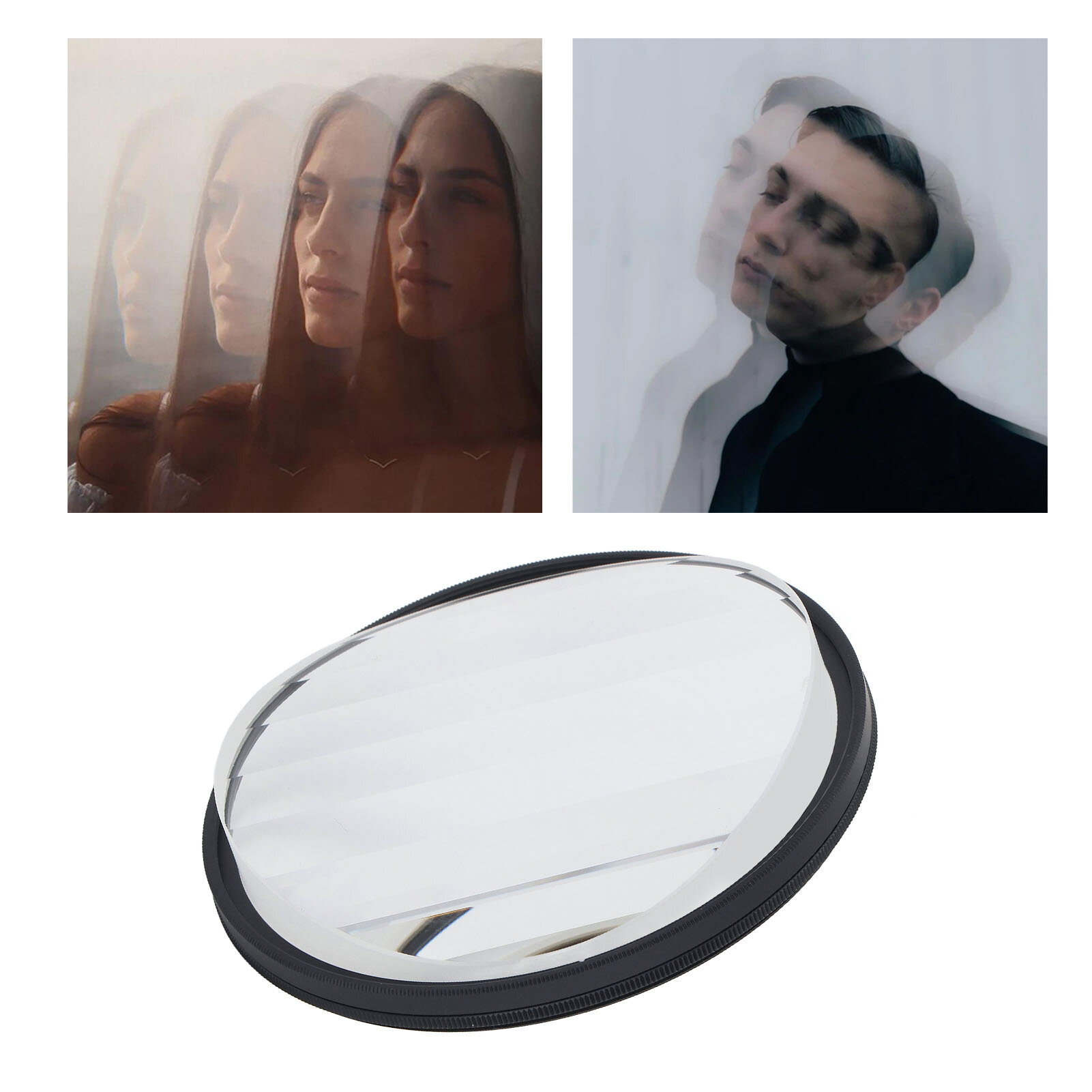 Фильтр для камеры Линейный стеклянный призма с покрытием MRC для создания повторяющихся цветных изображений с размытием переднего плана, аксессуар для портретной и пейзажной фотографии, 77мм, материал оптическое стекло, двустороннее многослойное