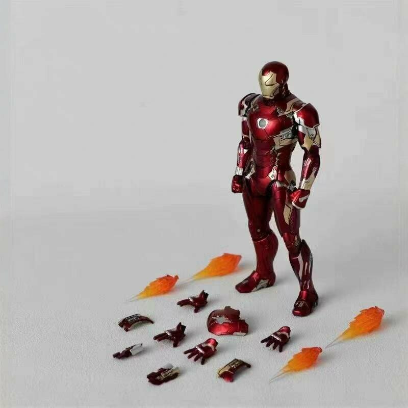 Comicave 1:12 Железный человек из сплава Marvel mk46, подвижная и светящаяся модель куклы CS