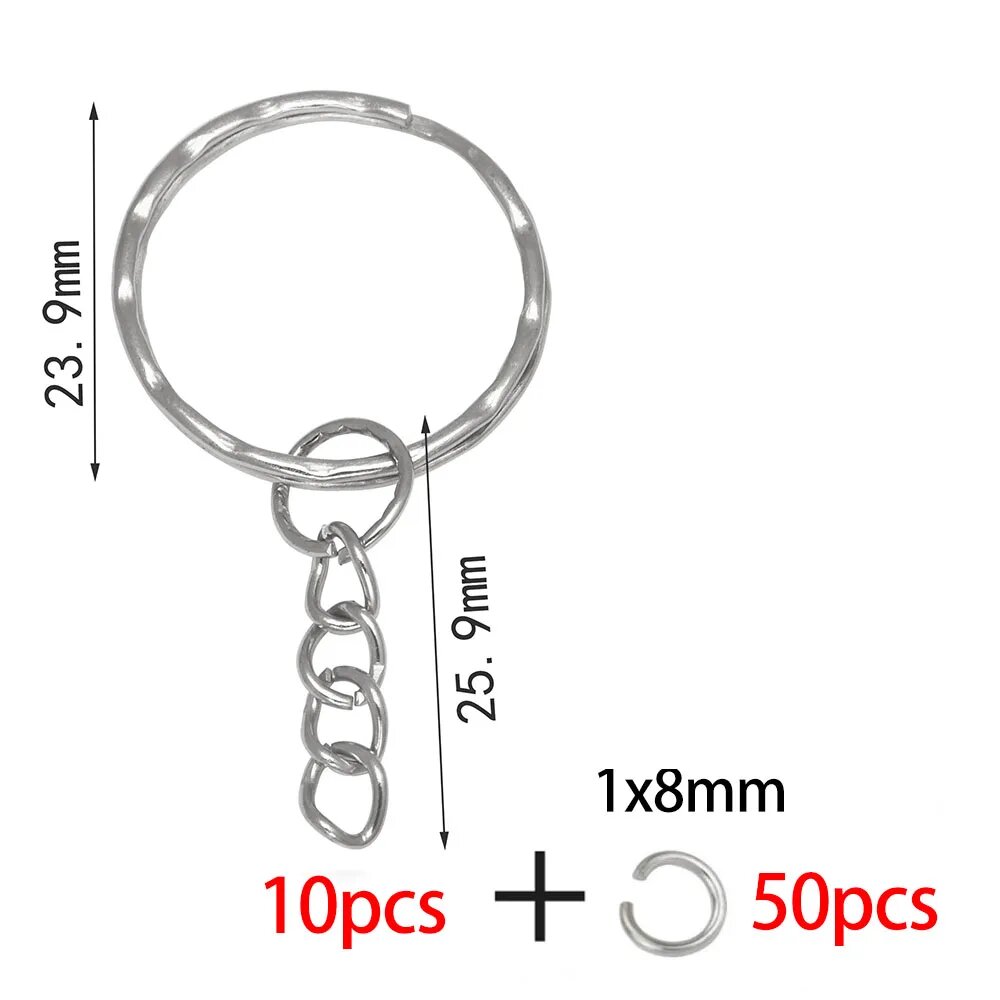 Металлические кольца для ключей и брелоков Moonrise wave keychain dull