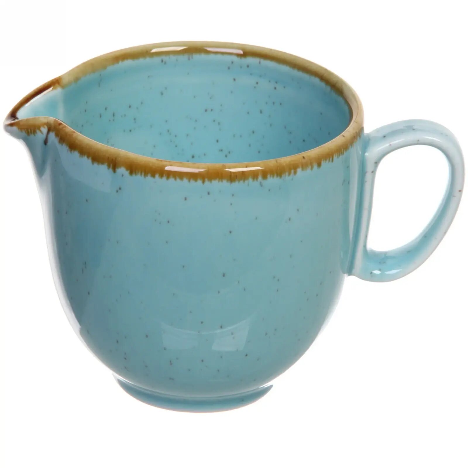 Молочник керамический «Tiffany Blue», 265 мл, удобный носик и ручка, 12,5х8,3х8,4 см