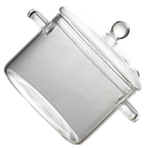 Прозрачное стекло с крышкой чаша лапши горячая стеклянная каша кастрюля (1350 мл)