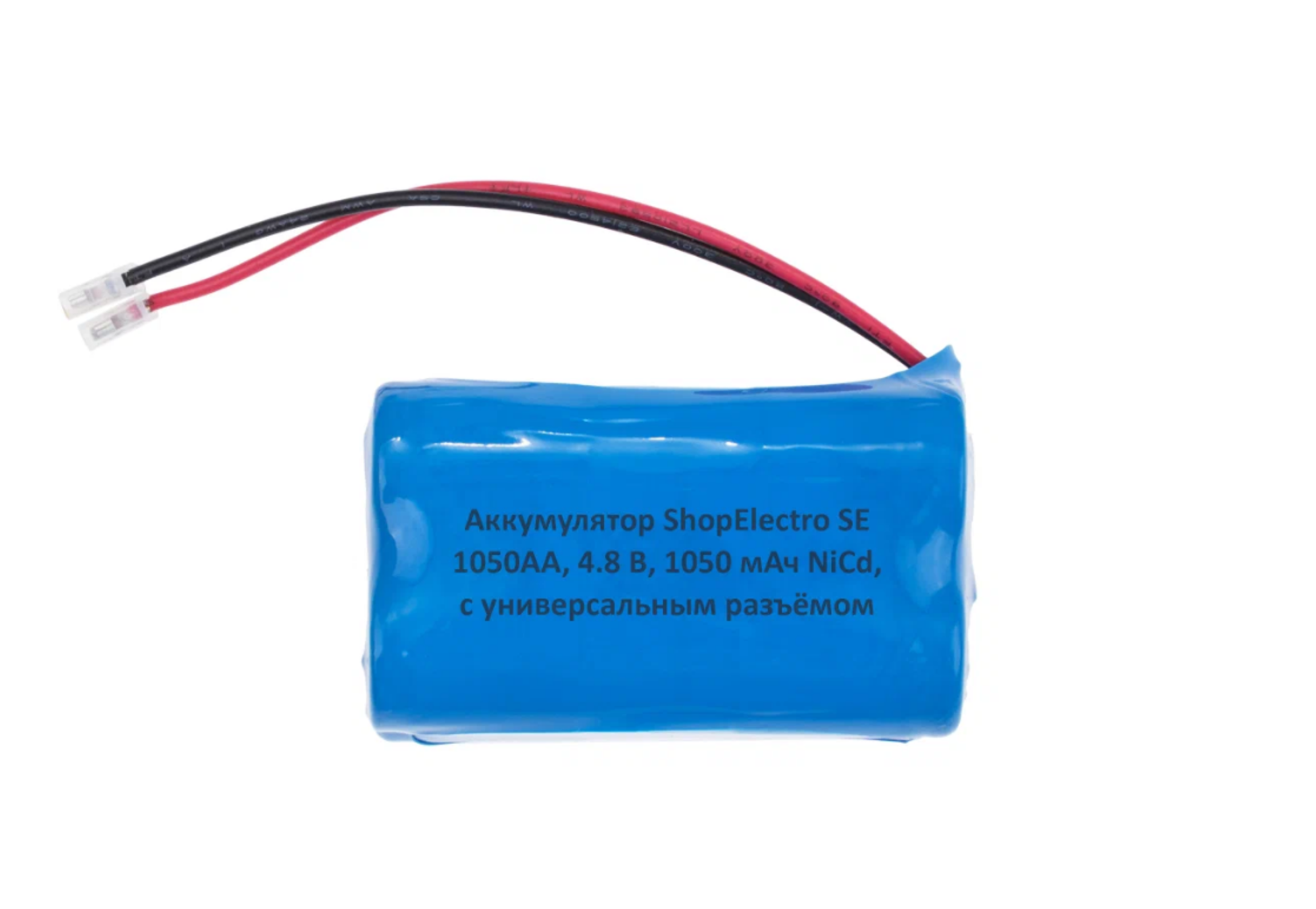 Аккумулятор ShopElectro SE1050АА, 4.8 В, 1050 мАч/ 4.8 V, 1050 mAh, NiCd, с универсальным разъёмом (2)