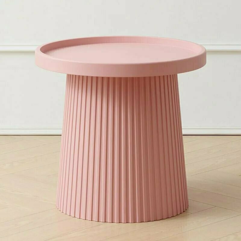 Журнальный стол, минимализм, полипропилен, акрил, светло-розовый