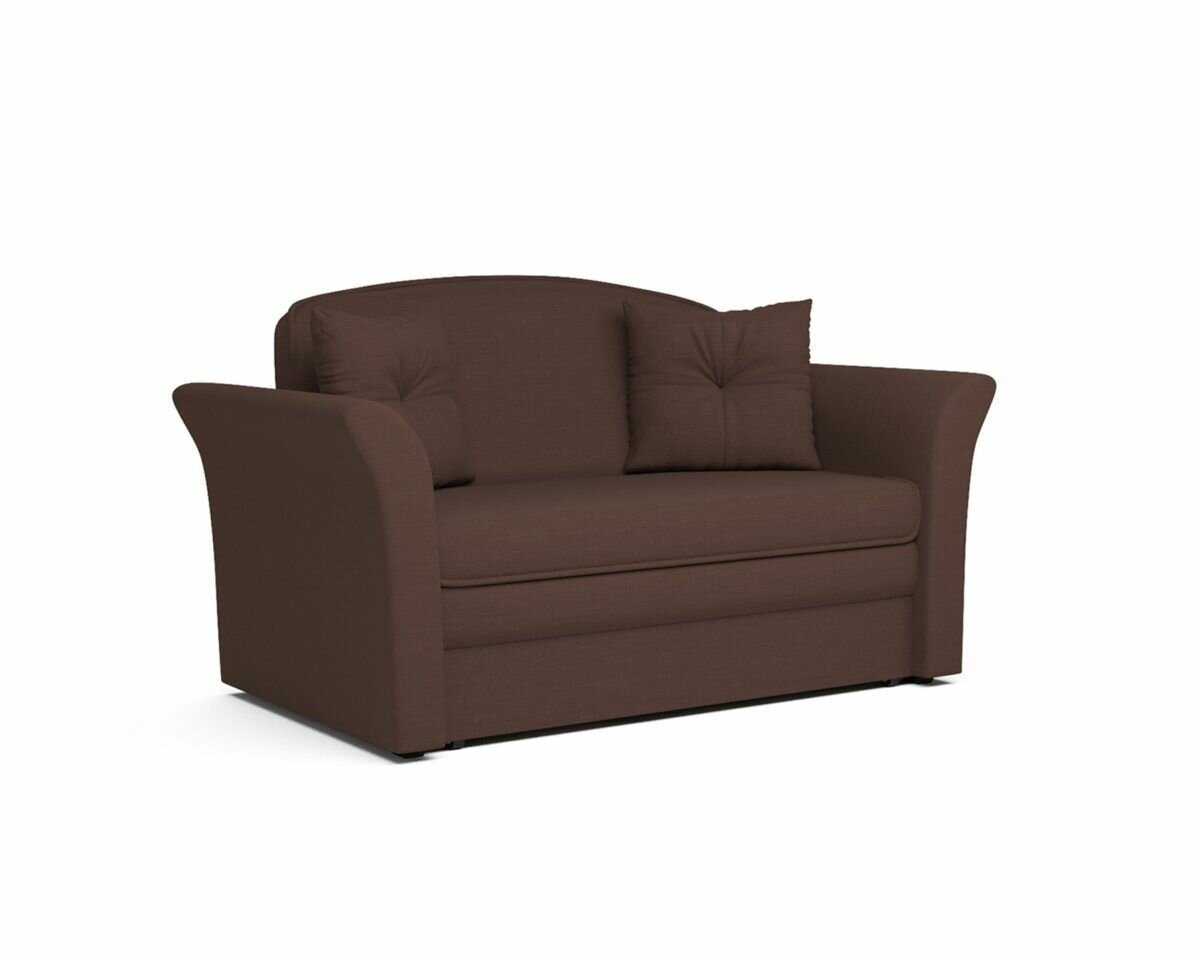 Диван Mebel-ars Малютка №2 рогожка + экокожа Рогожка Шоколад