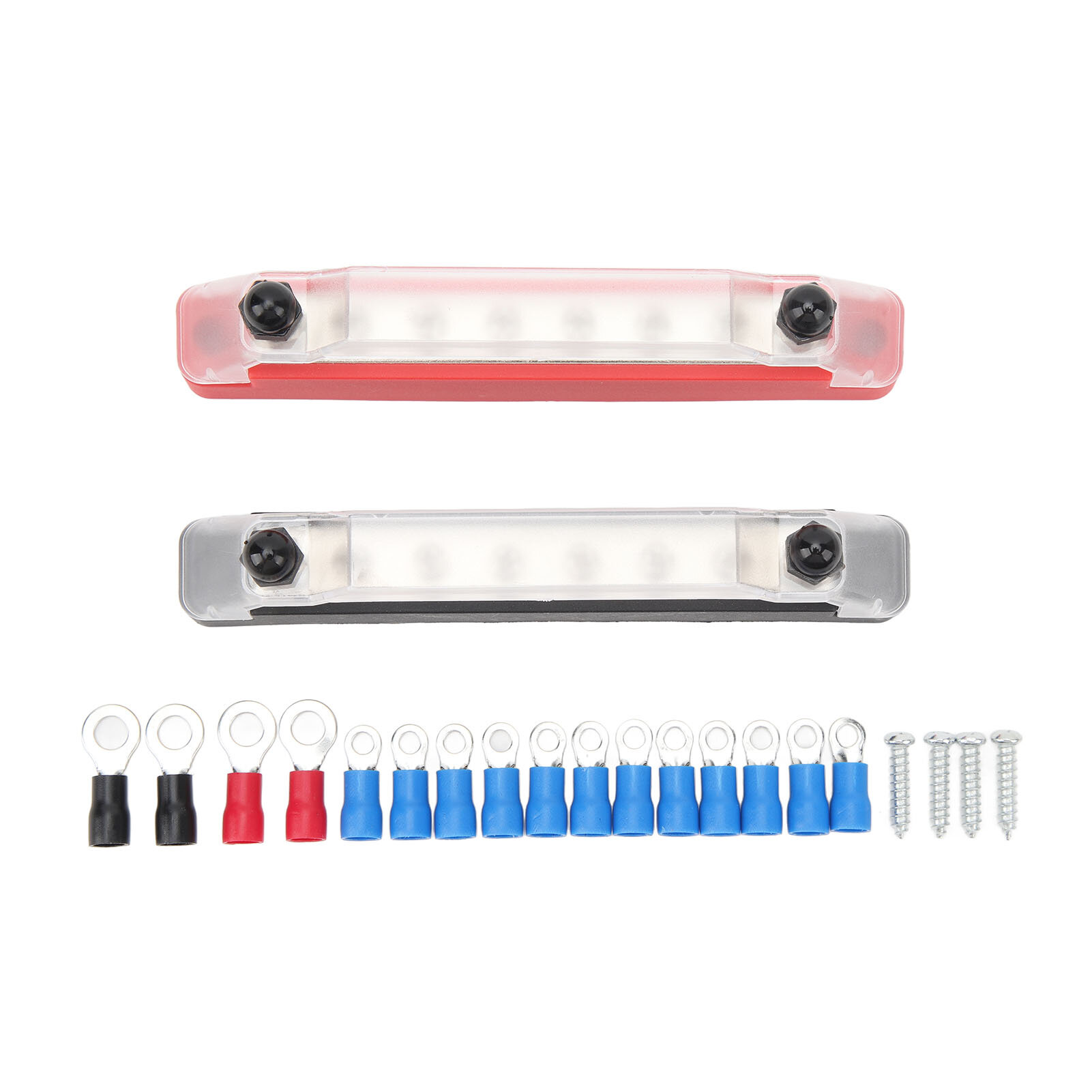 2 шт шинопровод 150A, черный и красный, 8 способов, M6, сильноточный, блок распределения питания DC12V-48V, для RV, корабля