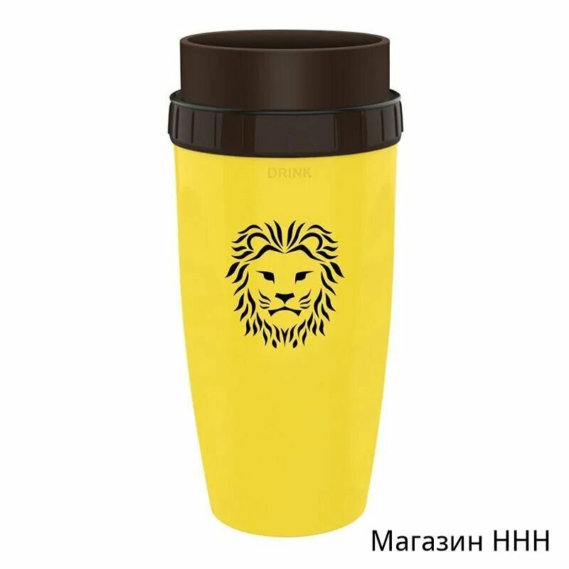 Кружка-термостакан HHH "Neolid Handy Straw Cup", герметичная, без крышки, пластик, 350 мл