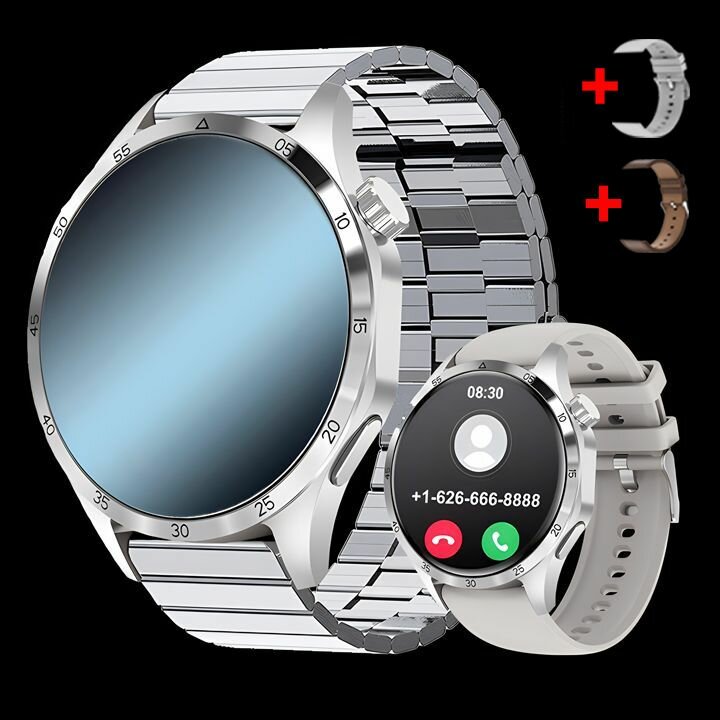 Смарт часы Limited Edition 2024, Series 4 Pro Max, 2 ремешка, 46mm, черный, с функцией вызова по Bluetooth