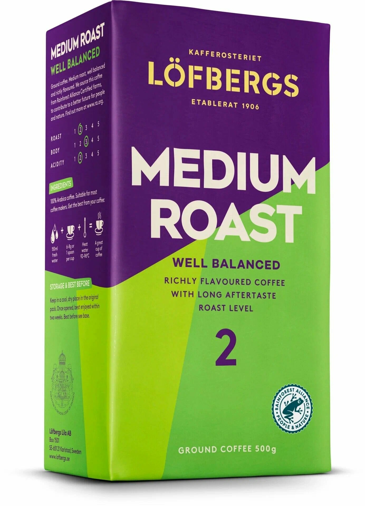 Кофе молотый Lofbergs Medium Roast in cup 500 г