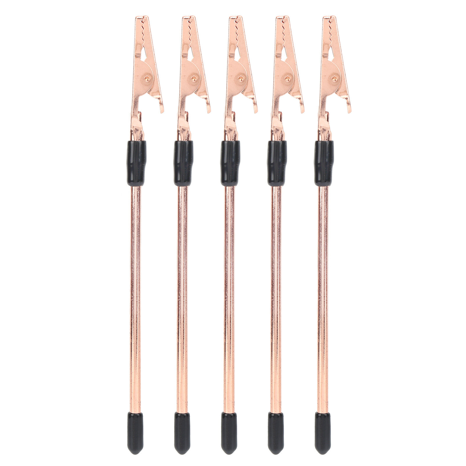 5 шт. зажимов Cayman 155 мм из розового золота с длинным хвостом, железные зажимы Cayman для самодельных открыток, фотозаметок