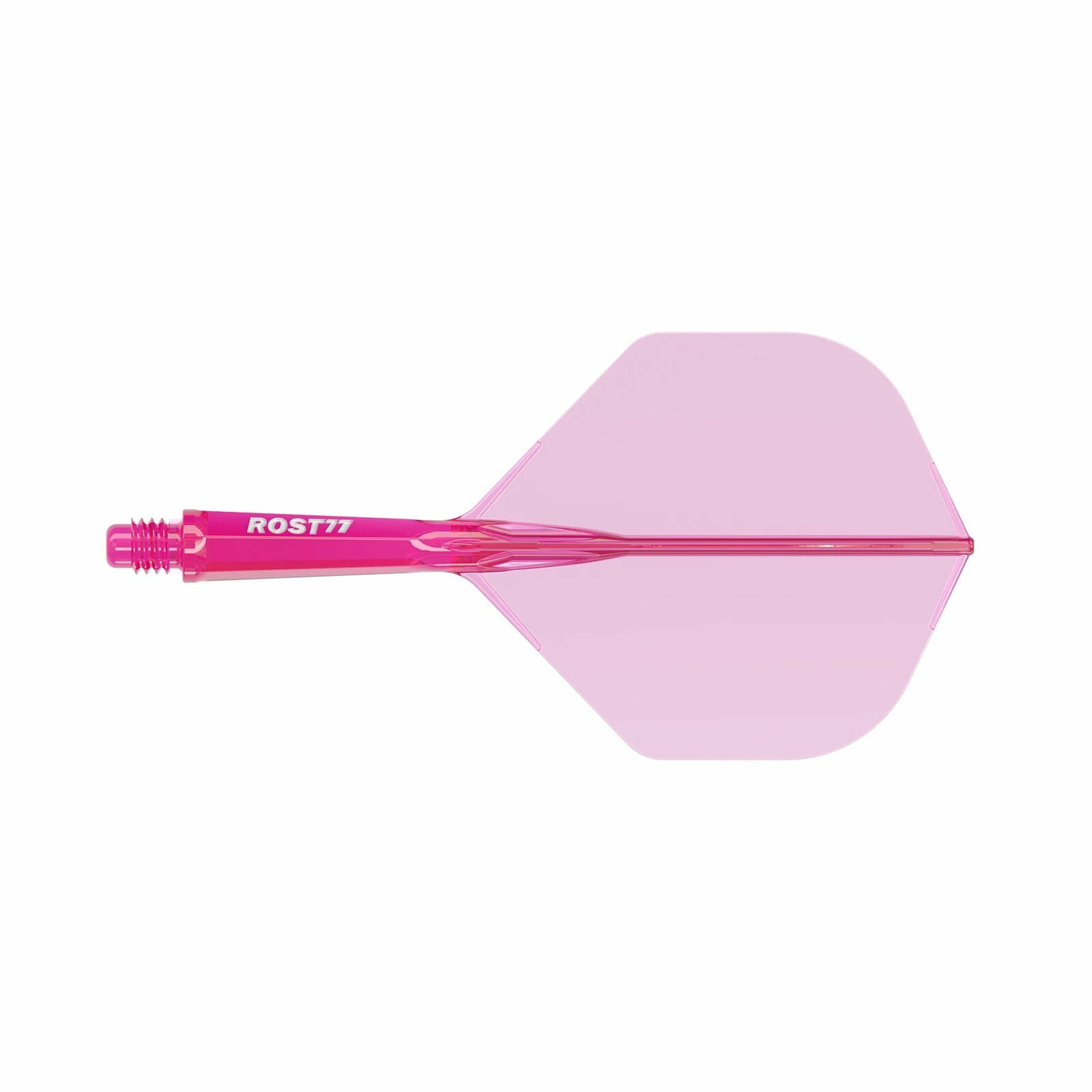 CUESOUL ROST 77 Шафты и флайты для дартса, 3 шт, прозрачные Розовый, Rose Red-23mm