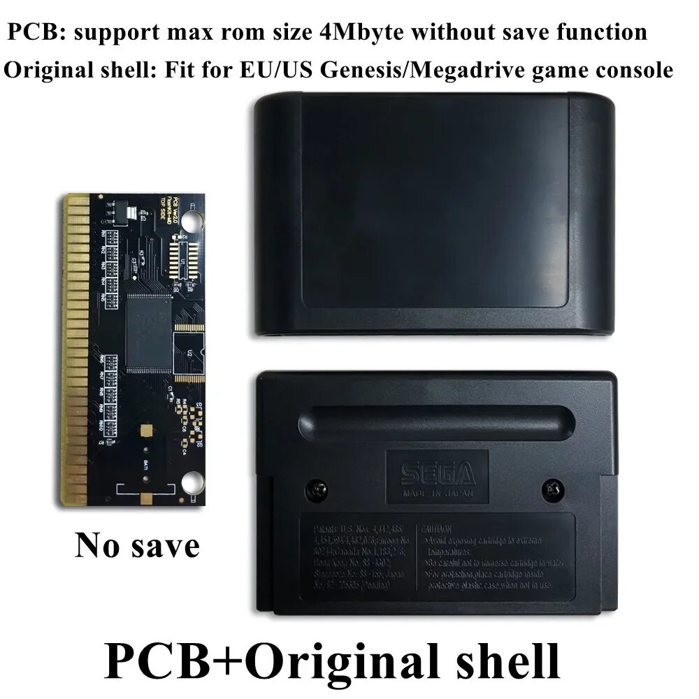 KY Technology MD FlashKit Sega Megadrive, Черный