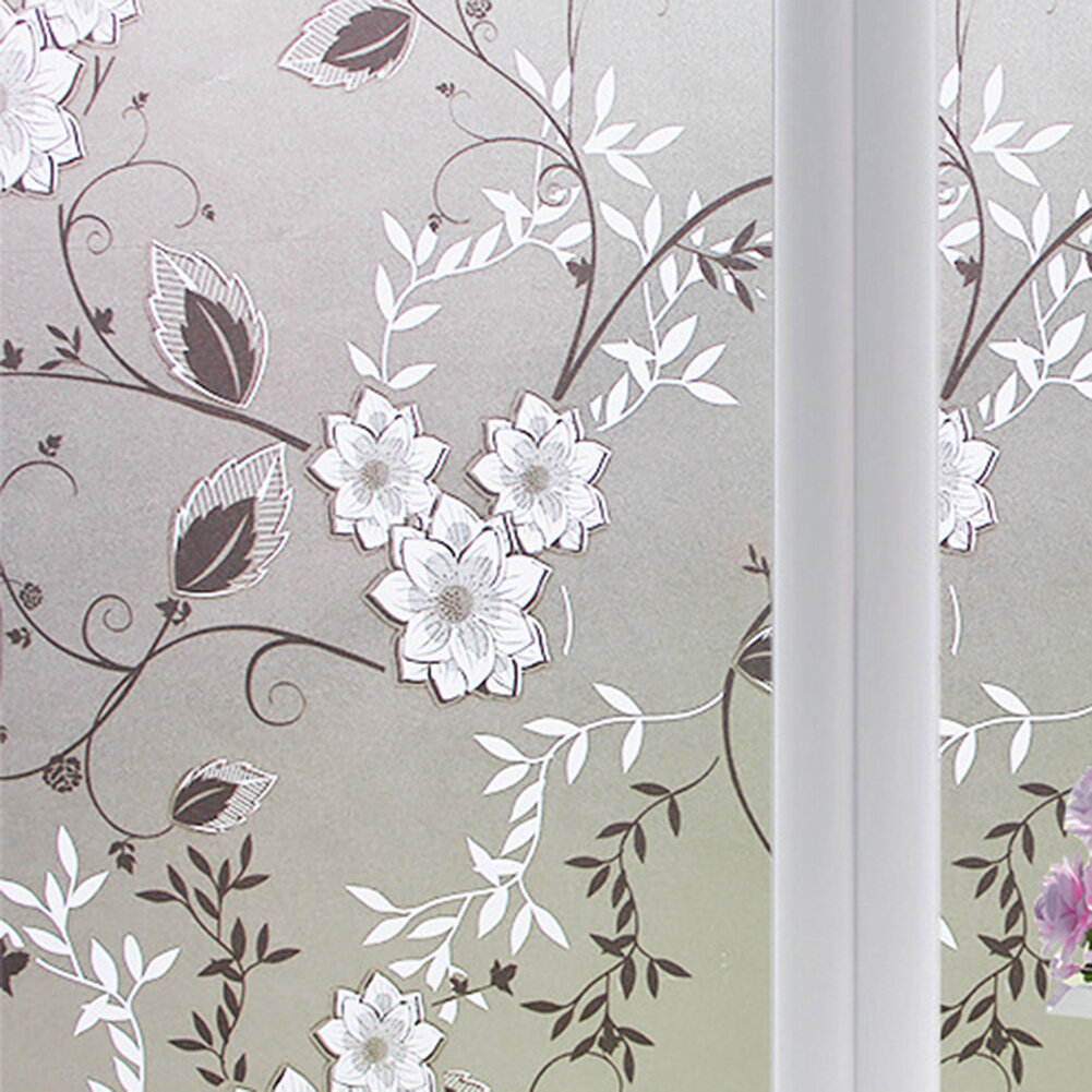 60-дюймовая пленка для окон, декоративная наклейка на стекло, УФ-блокировка, терморегуляция, водонепроницаемая, антивыцветающая, простая в установке, антистатическая пленка для окон